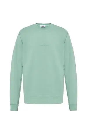 Stone Island Stone Island Logo Embroidered Crewneck Sweatshirt Green
