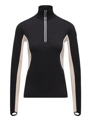 Moncler Polartec Half-zip Turtleneck - Black