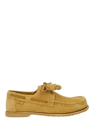 LOEWE Loewe Campo Boat Shoe In Calfskin Suede