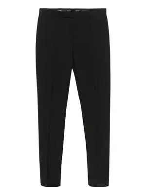 Versace Logo-patch Tailored Trousers - Black