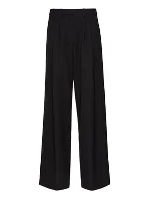 Magda Butrym Wide-leg Wool Trousers - Black