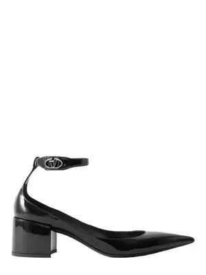 Valentino Garavani Vlogo Lockette Pointed Toe Pumps - Black
