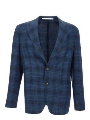 ELEVENTY Eleventy Plaid Blazer Jacket