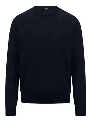 K-WAY K-Way Crewneck Jumper With Logo Detail Black