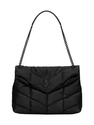 Saint Laurent Saint Laurent Puffer Medium Shoulder Bag Black