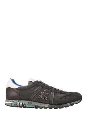 Premiata Round Toe Lace Up Sneakers - Black