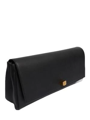 Khaite Lori Leather Shoulder Bag - Black
