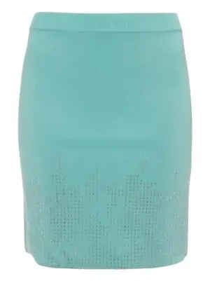 J.W.ANDERSON Stud-detail Knitted Miniskirt - Green