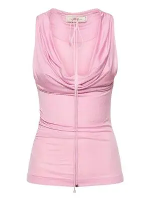 BLUMARINE Blumarine Jersey Sablé Top With Self-Tie Detail