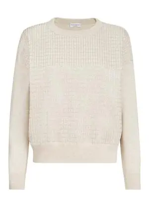 Brunello Cucinelli Textured Knit Sweater - Beige