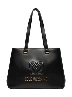 Moschino Lettering Shoulder Bag - Black