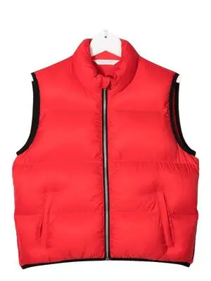 Palm Angels Logo Print Padded Gilet - Red
