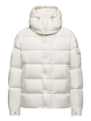 Moncler Maya Hooded Short Down Jacket - White