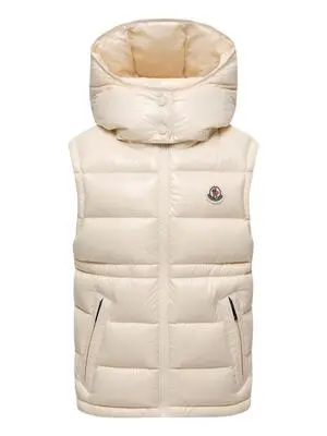 Moncler Ania Hooded Down Gilet - White