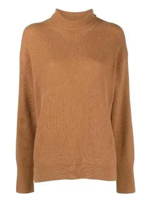 Nanushka Arya Mock-neck Knitted Jumper - Brown