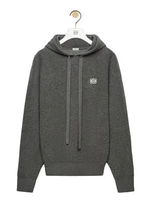 Loewe Drawstring Hoodie - Grey