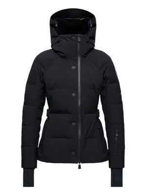 Moncler Guyane Hooded Down Ski Jacket - Onyx