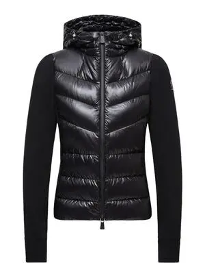 Moncler Padded Full Zip Hoodie - Black