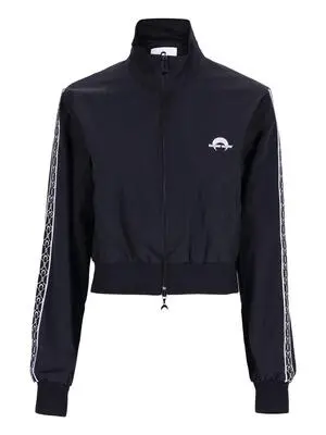 MARINE SERRE Logo-embroidered Jacket - Black