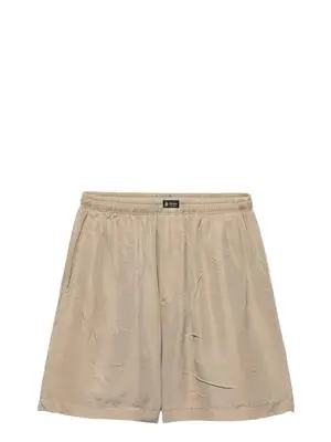 Prada Silk Bermuda Shorts - Limestone