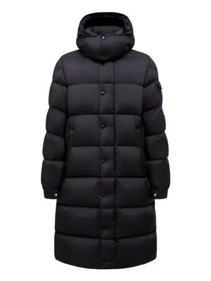 Moncler Hanoverian Hooded Long Down Jacket - Black
