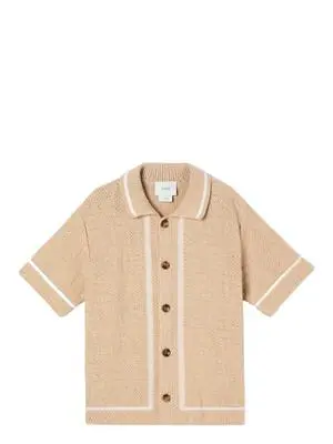 Fendi Short Sleeve Button-up Shirt With Ff Logo - Baseball