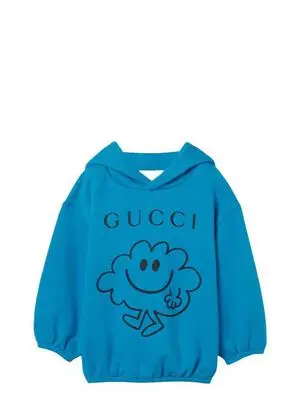 Gucci Cotton Sweatshirt With Character Print - Blue