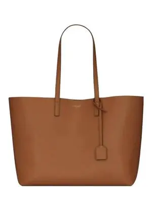 Saint Laurent East West Shopping Bag In Supple Leather - Brown