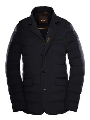 MOORER Zayn Padded Button-front Jacket - Black