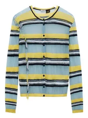 Loewe Cardigan In Viscose And Cotton Blend - No