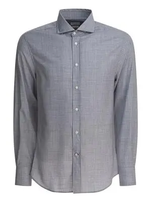 Brunello Cucinelli Long Sleeved Buttoned Shirt - Grey