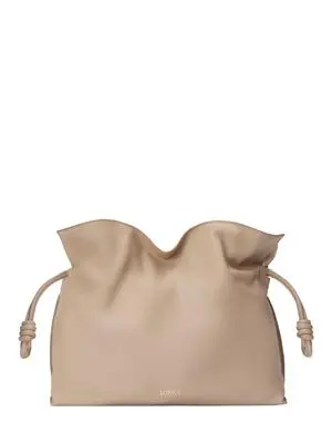 Loewe Flamenco Clutch In Nappa Calfskin - Sand