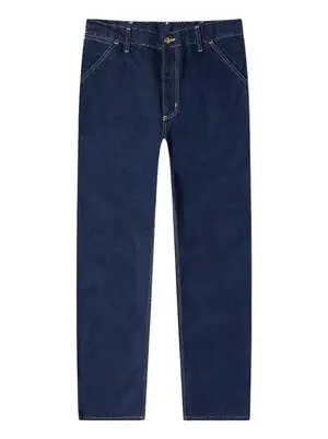 Carhartt Work In Progress Straight Leg Jeans - Blue