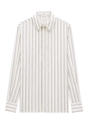 Saint Laurent Striped Button-up Shirt - White