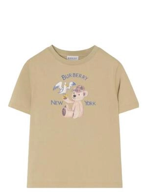 BURBERRY Burberry New York Bear Cotton T-Shirt