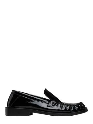 ATTICO Attico Patent Leather Square Toe Loafers