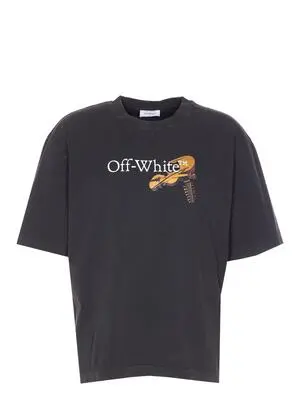 Off-White Logo Printed Crewneck T-shirt - Black