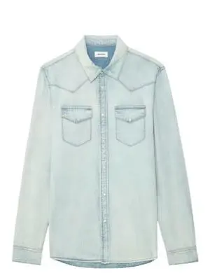 Zadig&Voltaire Voltaire Saby Denim Shirt - Light Blue