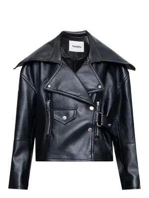 NANUSHKA Nanushka Black Leather Biker Jacket