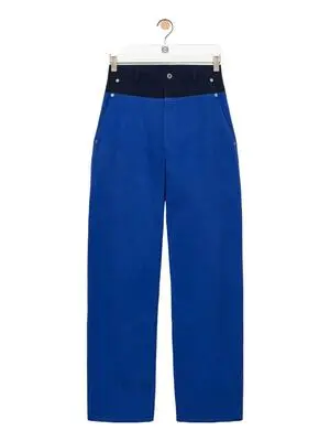Loewe Mid-rise Straight Leg Trousers - Blue