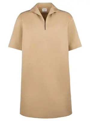 TOD'S Short-sleeved Shirt Dress - Brown
