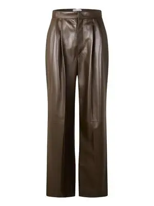 Bottega Veneta Wide-leg Faux Leather Trousers - No
