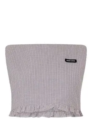 MIU MIU Miu Miu Check Crop Top