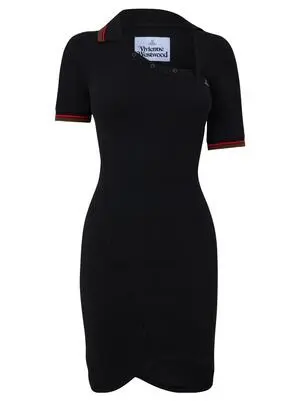 VIVIENNE WESTWOOD Collared Polo Dress - Black