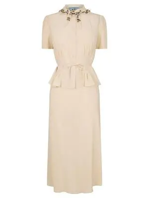 Prada Embellished Midi Dress - No