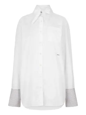 Prada Oversized Striped Cuff Shirt - No