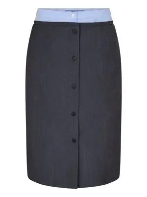 Prada Midi Skirt - Black