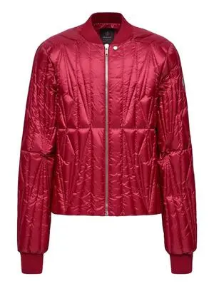 Moncler Rick Owens Geocamo Flight Down Bomber Jacket - Red