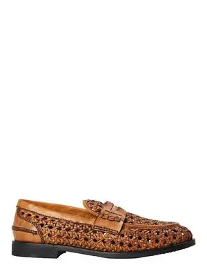 Miu Miu Classic Penny Loafers - Brown