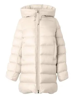 Moncler Insulated Medium Puffer Jacket With Hood - Nude